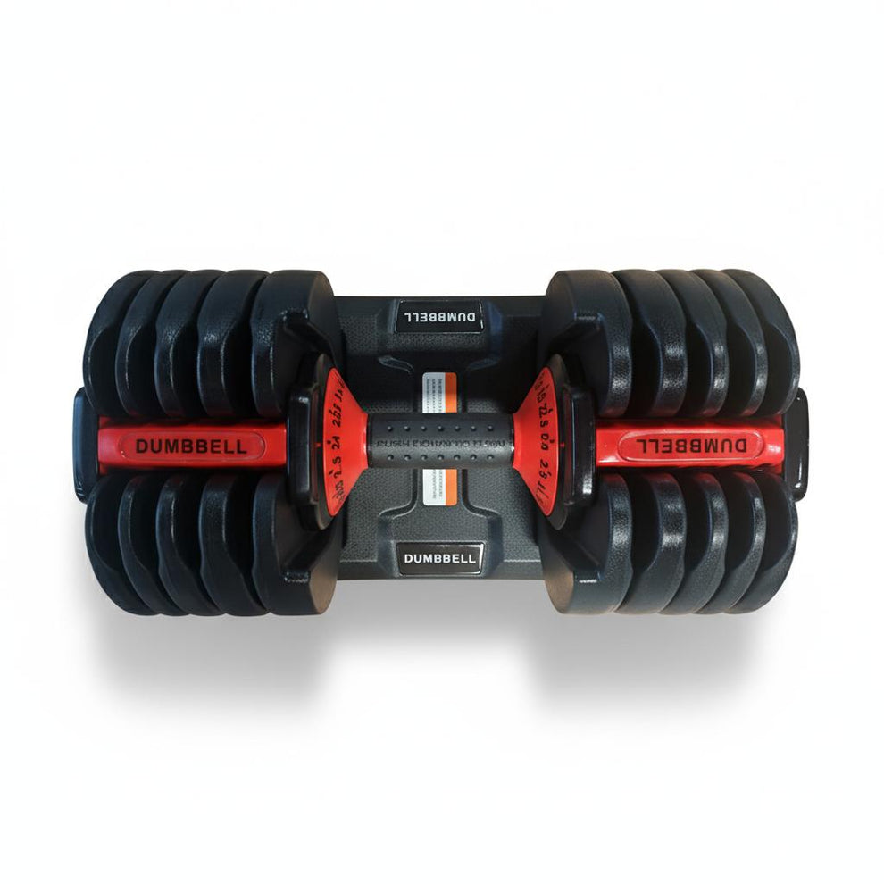 24kg Quick Dial Adjustable Dumbbells | 15-in-1 Dumbbell Set – Muscleiq
