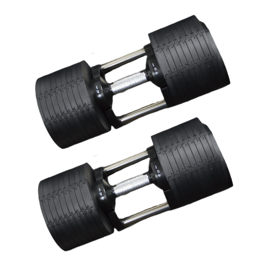 45KG Adjustable Dumbbells Pair 5kg Increments – Muscleiq