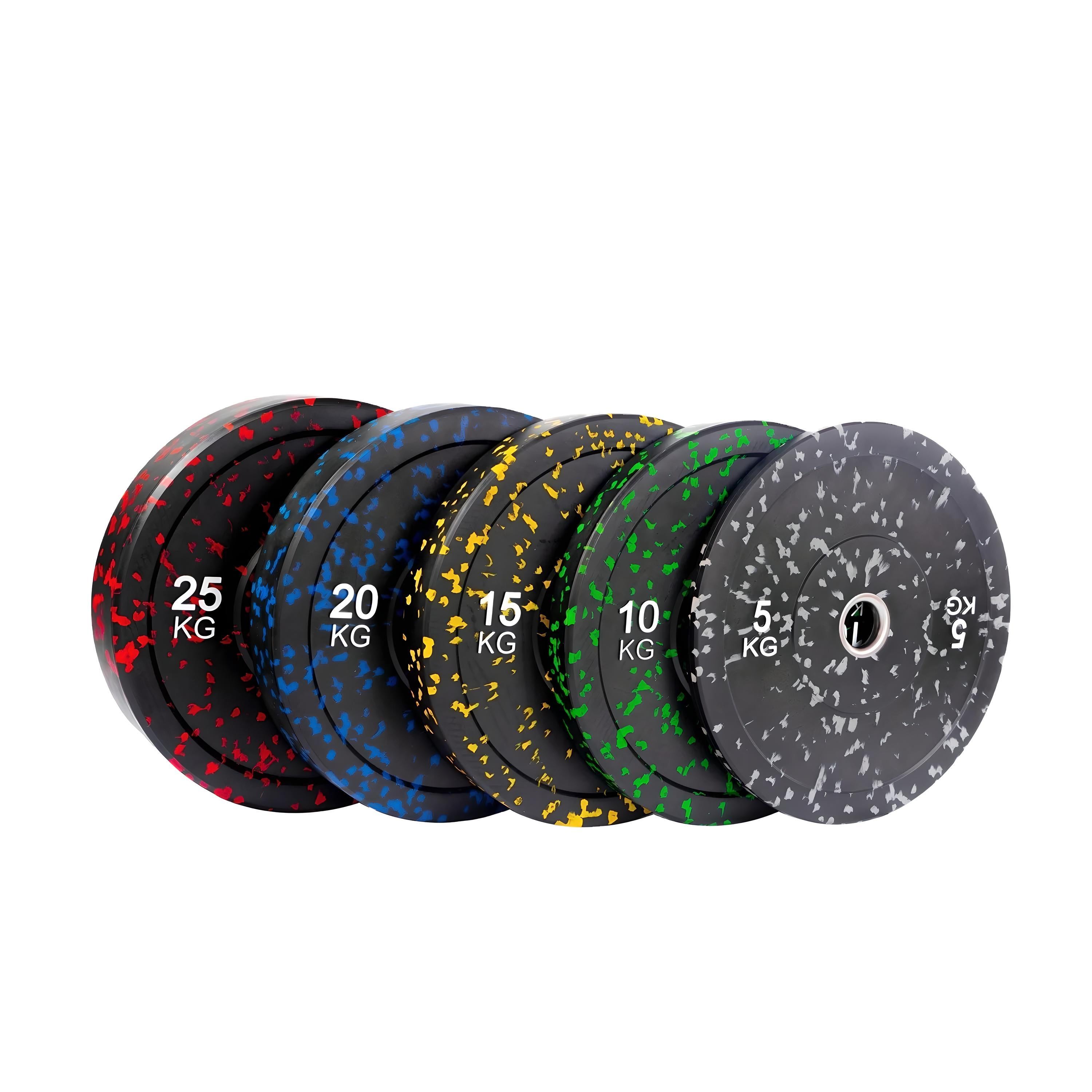 Fleck Olympic Rubber Bumper Plates (5kg - 25kg) – Muscleiq