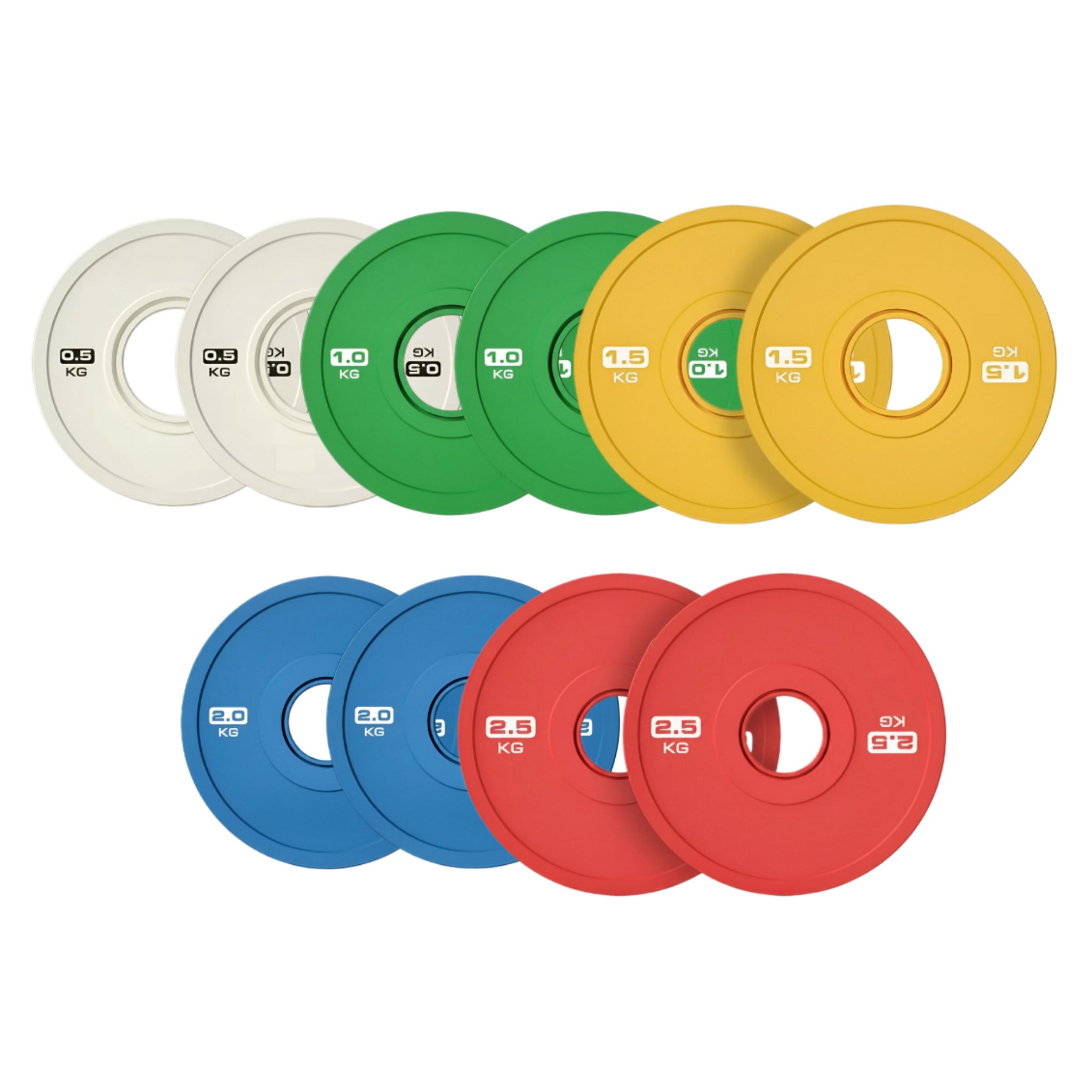 Fractional Weight Plates | 1kg to 2.5kg Plate Pairs – Muscleiq